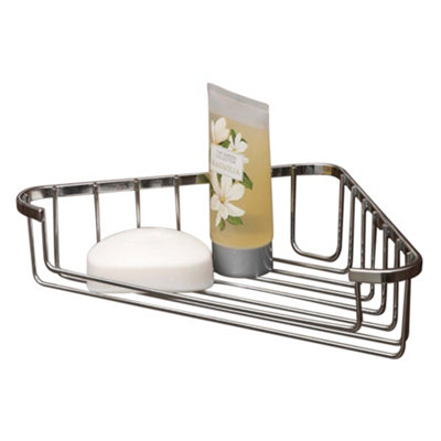 SupaHome Corner Soap Tray Silver (One Size)