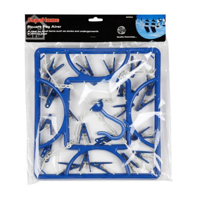 SupaHome Square Indoor Clothes Airer Blue (One Size)