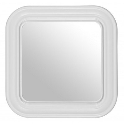 SupaHome Square Plastic Mirror White (31.5 x 31.5cm)