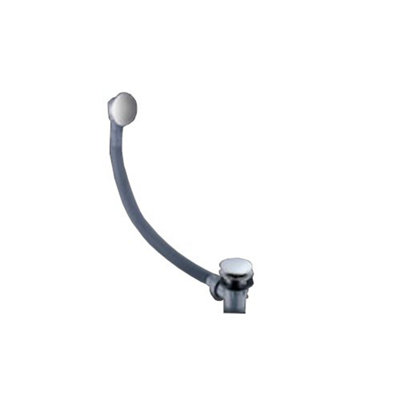 SupaPlumb Click Clack Bath Waste and Overflow Grey (One Size) | DIY at B&Q