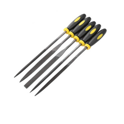 SupaTool 6 Piece Mini File Set Black (180mm) | DIY at B&Q