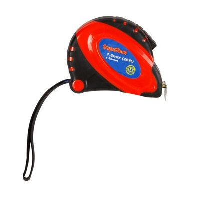 SupaTool Tape Measure Red/Black (2.5cm) | DIY at B&Q