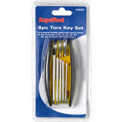 SupaTool Torx Key Set (8 Piece) Silver (One Size) | DIY at B&Q