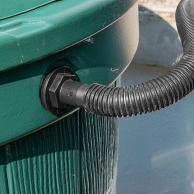 SUPER FLOW waterbutt/rain barrel /ibc tank LINKING kit,2m of 2" hose ...