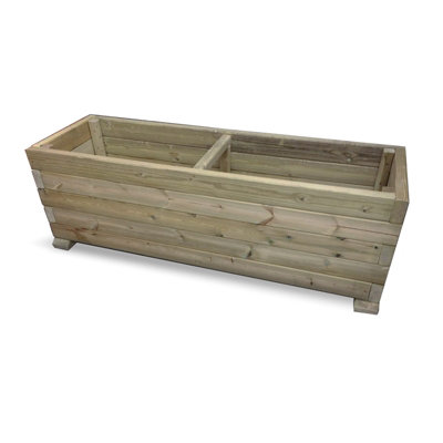 Super Heavy Duty Veg Trough Planter - Timber - L60 x W180 x H50 cm ...