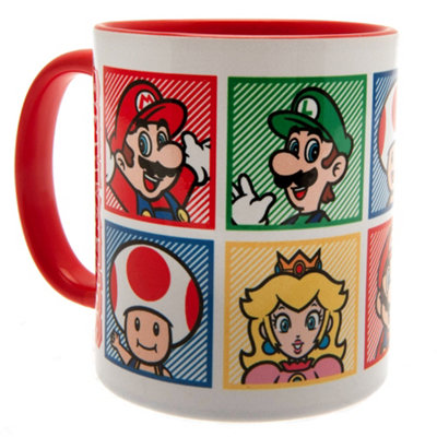 Super Mario Colours Mug Red/White (One Size) | DIY at B&Q