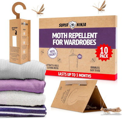 Super Ninja Clothing Moth Killer - 10 Traps - Highly Effective and ...
