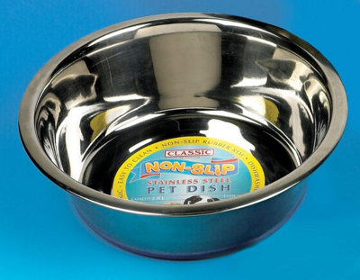 Super Prem S/Steel Non Slip Dish 2500ml (250mmDia) (Pack of 6)