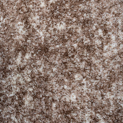 Super Soft Natural Beige Mottled Shaggy Area Rug 80x150cm