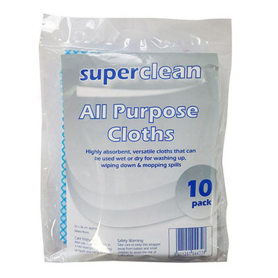 Superclean All Purpose Cloth 10pk One Colour (One Size)