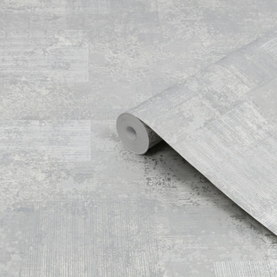 Superfresco Armature Textured Grey Wallpaper