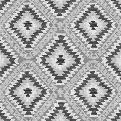 Superfresco Aztec Geometric Grey / Black Wallpaper