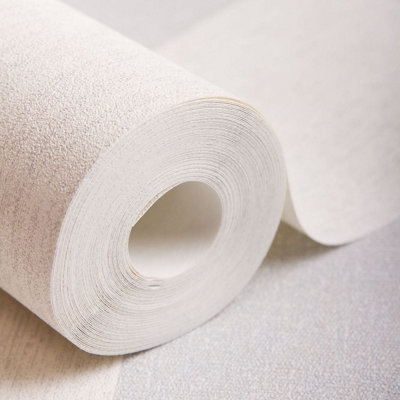 Superfresco Easy Calico Striped Textured Grey / Neutral Wallpaper