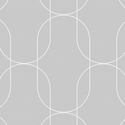 Superfresco Eternity Geometric Grey Wallpaper
