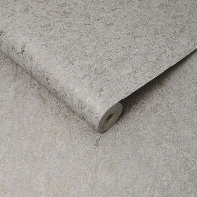 Superfresco Taupe Milan Illusion Cork Textured Metallic Plain Paste the