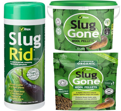 SuperGift.com 3.5L Slug Gone Wool Pellets - Slug & Snail Pellets - Wool ...