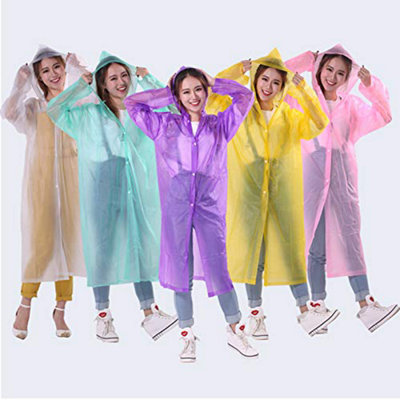 SuperGift.com Raincoat Waterproof Adult Ladies Mens, Ideal for Festival ...