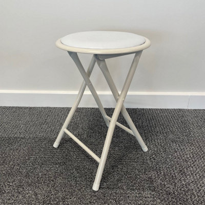 SuperGift.com Round Compact Padded Folding Stool Chair For Breakfast ...