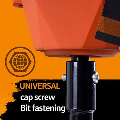 SuperHandy Electric Auger Cordless Power Head Heavy Duty w/Steel 6"x30 ...