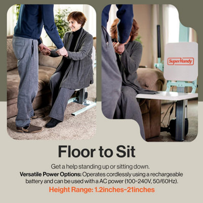 SuperHandy Electric Floor to Chair Lift for Seniors and People with ...