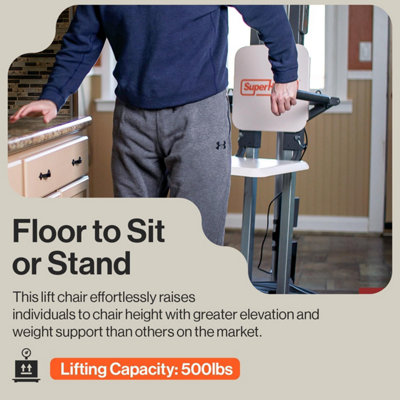 SuperHandy Electric Floor to Stand Lift for Seniors and People with ...