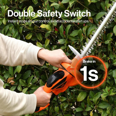 SuperHandy Lightweight Hedge Trimmer Lawn and Garden Landscaping Corded 610mm 600W