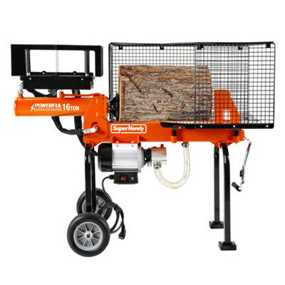 SuperHandy Powerful 16-Ton Corded Log Splitter with 1500W Motor