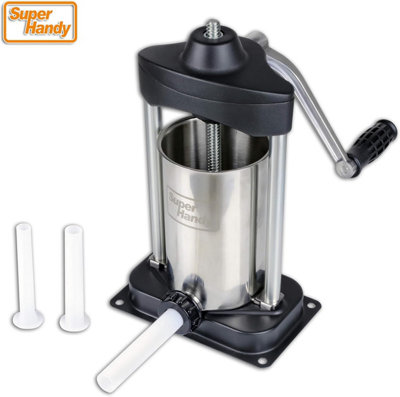 SuperHandy Sausage Maker Heavy Duty Commercial 5 LBS Stainless Steel Sausage Stuffer Filler sku GEUM002