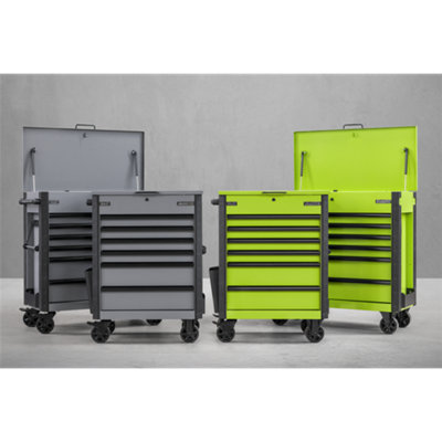 Superline Pro Tool Trolley 6 Drawer With Ball Bearing Slides Green AP366HV