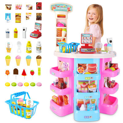 Supermarkets Playset for Kids, Play Shop, Kids Cash Register, Ice Cream ...