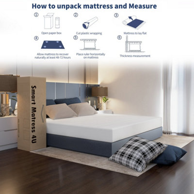 Supportive Hard Foam Mattress with Airflow Mesh & Soft Touch Cover ...
