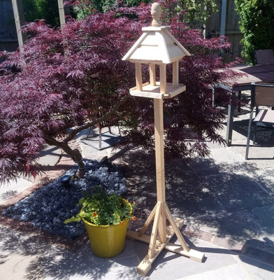 SUPREME BIRD TABLE - WOODEN BIRD TABLE AND STAND