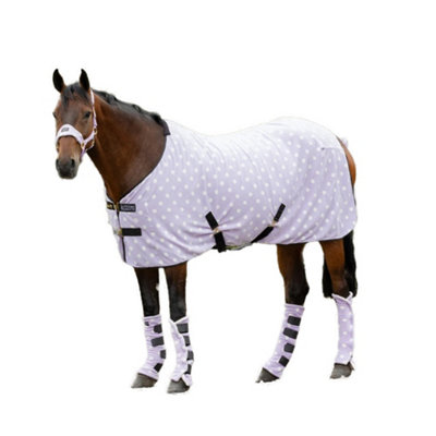 Supreme Products Dotty Fleece Horse Rug Lavish Lilac (3 3")