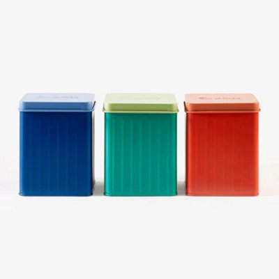 Sur La Table Colour Me Happy Set Of 3 Storage Tins
