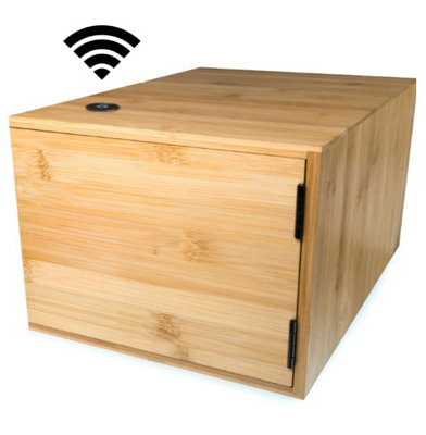SUREBOX Lock Box - Bamboo - 12 Litre Lockable Box - Smart Lock - TTLock ...