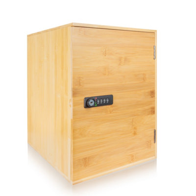 surebox Lock Box XL - Bamboo - 26 Litre Lockable Box - 4 Digit ...