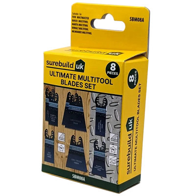 Surebuild SBM08A 8pc Ultimate Multi-tool Blades Set