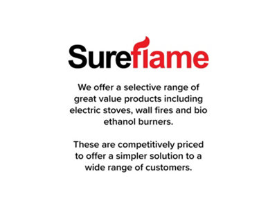 Sureflame Ripon Electric Stove in Black