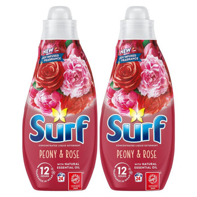 Surf Laundry Washing Liquid Detergent Peony & Rose 1.30 Litre, 48 ...