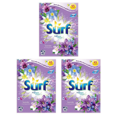 Surf Lavender & Jasmine Washing Powder 45 Washes - Pack of 3