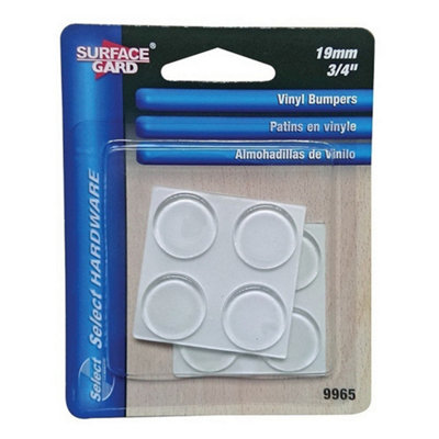 Surface Gard 8 Round Pads Clear Vinyl 19mm One Colour (One Size)