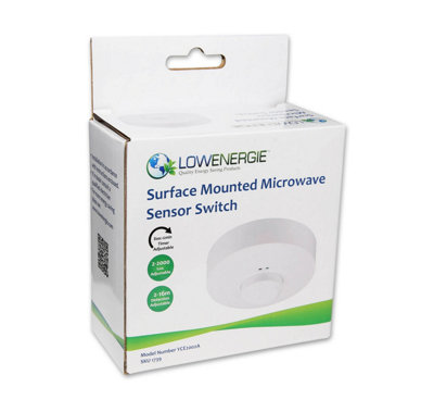 Surface Mounted Microwave Sensor Switch Occupancy Detection
