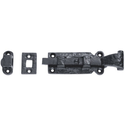 Surface Mounted Straight Barrel Door Bolt Lock 152 x 43.5mm Black ...