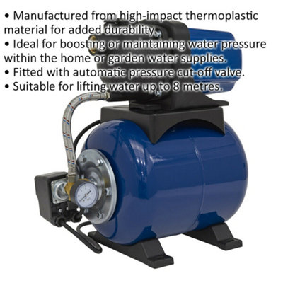 Surface Mounting Booster Pump - 50L/Min - Automatic Cut Out - 600W ...