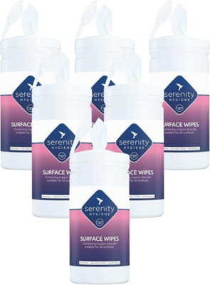 Surface Wipes - Antibacterial Multi Surface Wipes - Pack of 6