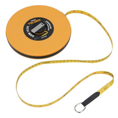 Surveyors Building Builders Fibreglass Tape Measure Measuring Tool 50m ...