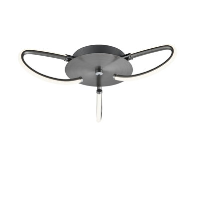 Sutton 35Cm Modern Integrated LED 3 Light Flush Ceiling Light | DIY at B&Q