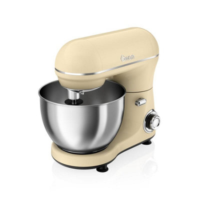 Swan 800 W Retro Cream Stand Mixer,