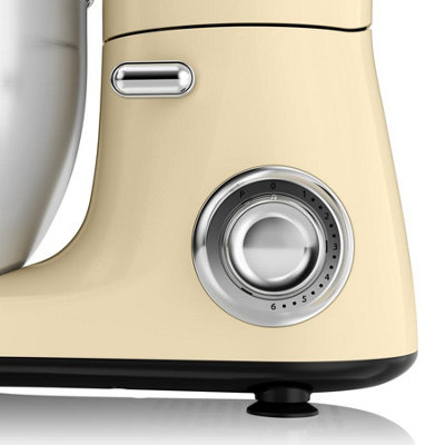 Swan 800 W Retro Cream Stand Mixer,
