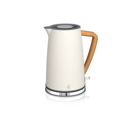 Swan Nordic Kettle, Toaster & Microwave Triple Pack White